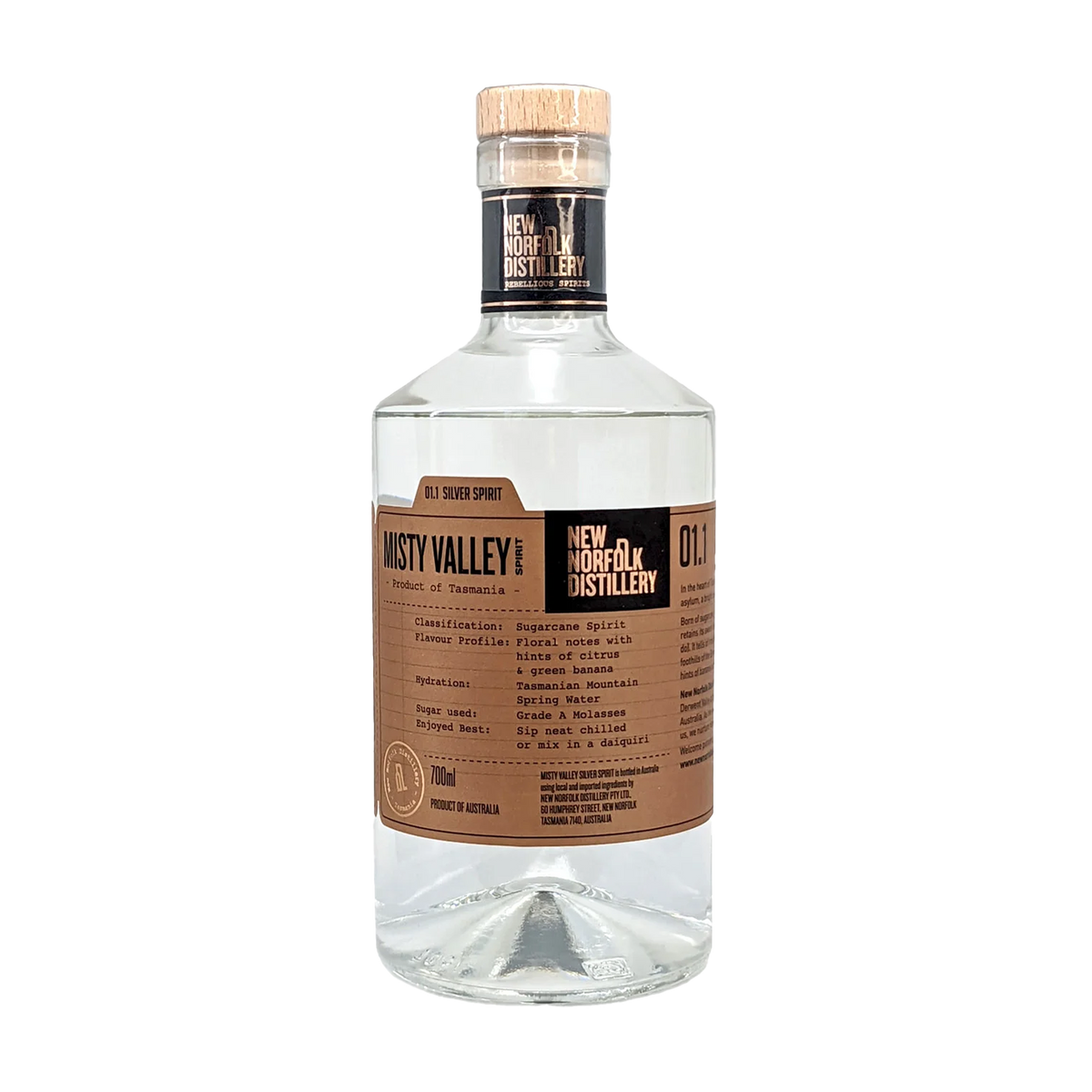 New Norfolk Misty Valley Silver Cane Spirit 700ml – Swifty's